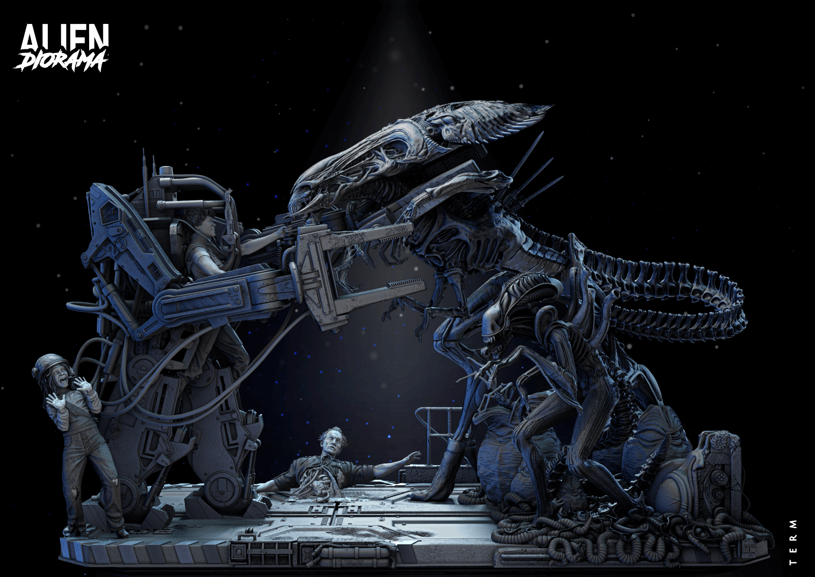 Alien Diorama. - Chtarbos-figurines